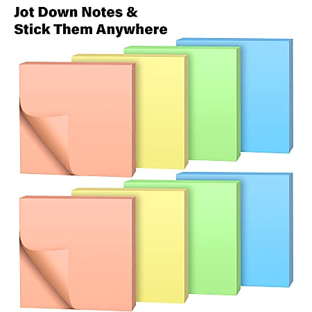 Trailmaker Sticky Notes 10000 Total Notes Case Of 100 Pads 2 1516 x 2 ...