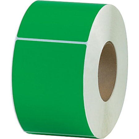 Partners Brand Color Thermal Labels THL130DN Rectangle 4 x 6 Dark Green ...