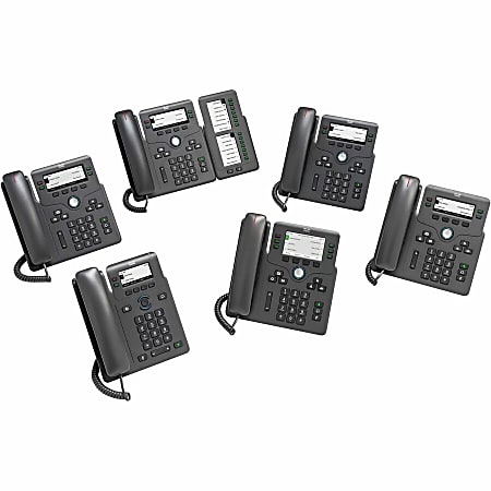 Cisco 6821 IP Phone Corded Corded Wall Mountable 2 x Total Line VoIP 2. ...