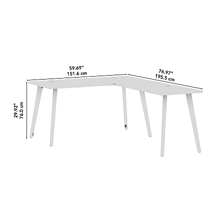 WorkPro Motiva 60 W Modern L Shaped Office Desk With Metal Legs Modern ...