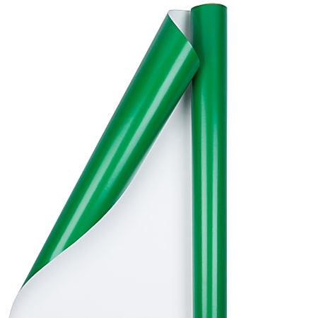 JAM Paper Wrapping Paper Glossy 25 Sq Ft Green - Office Depot
