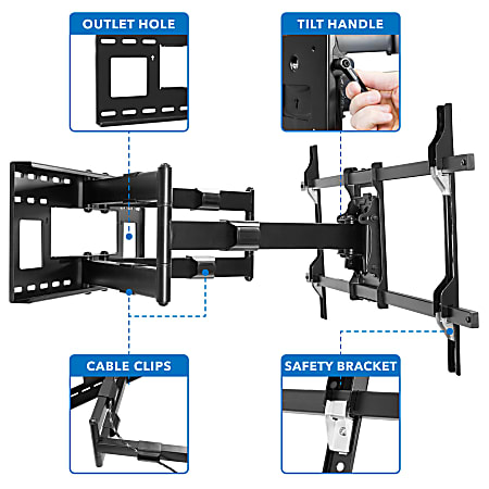 double arm tv bracket
