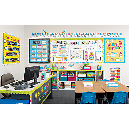 Trend Color Harmony Decorative Bulletin Board Set Learning ThemeSubject ...