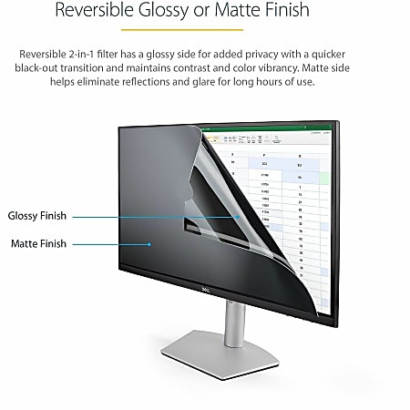 StarTech.com Monitor Privacy Screen for 19 Display Widescreen Computer ...