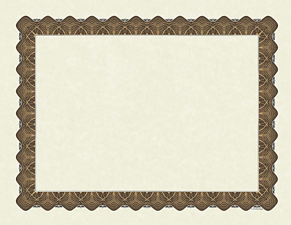 Great Papers Metallic Border Certificates 8 12 x 11 Gold Pack Of 100 ...