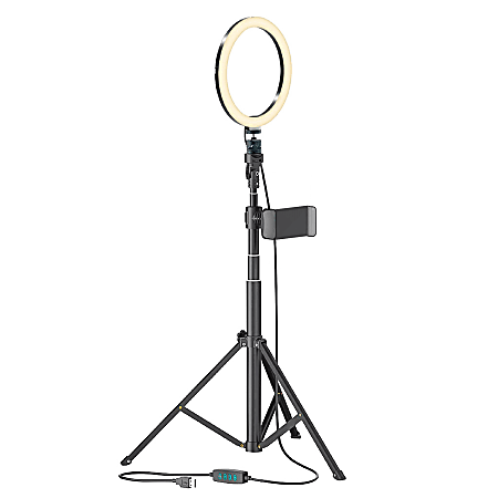 Bower 8 Selfie Ring Light Studio LED 12W Tripod Stand And Phone Holder ...