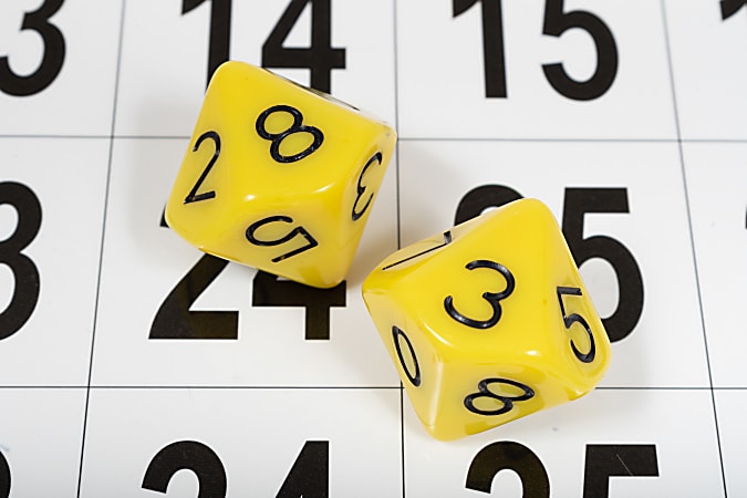 Learning Advantage 10 Sided Polyhedra Dice Yellow 12 Dice Per Pack Set ...