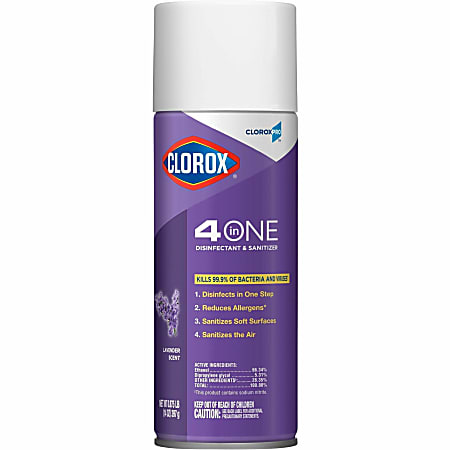 CloroxPro™ Clorox® 4 in One Disinfectant & Sanitizer, Lavender, 14 ...