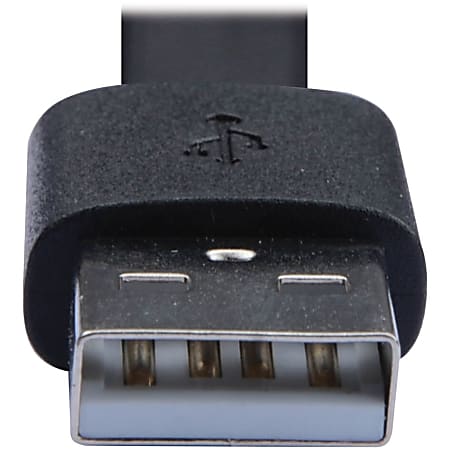Tripp Lite USB A to USB C Flat Cable MM Black 3 ft. 0.9 m First End 1x ...