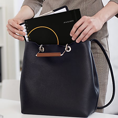 AT A GLANCE Plan. Write. Remember. Planning Notebook 8 12 x 11 Black ...