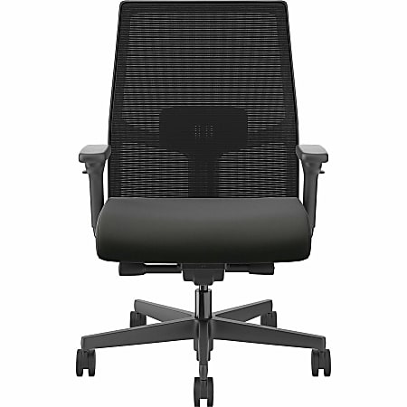 HON Ignition 2.0 Mid back Big Tall Task Chair Black Foam Seat Black ...