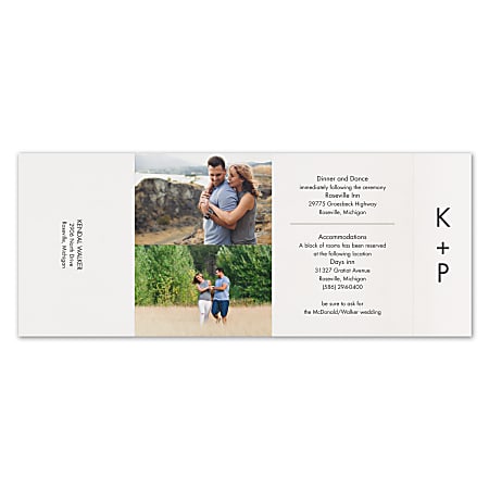 Custom Wedding Event Invitations With Envelopes 13 58 x 5 12 Picture ...