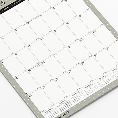 2026 Blueline Colorful Monthly Wall Calendar 12 x 17 Minimalist January ...