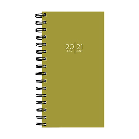 TF Publishing Small Academic WeeklyMonthly Planner 3 12 x 6 12 Green ...
