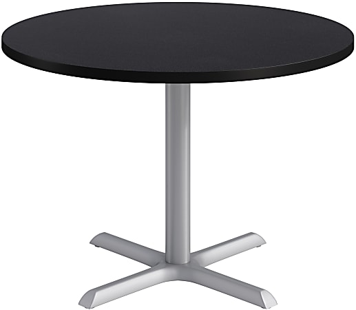 KFI Studios Proof Round Conference Table with Pedestal X Base 29 H x 42 ...
