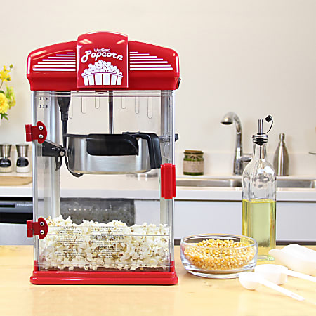 West Bend Popcorn Maker 17 34 H x 10 1116 W x 10 78 D Red ODP Business Solutions