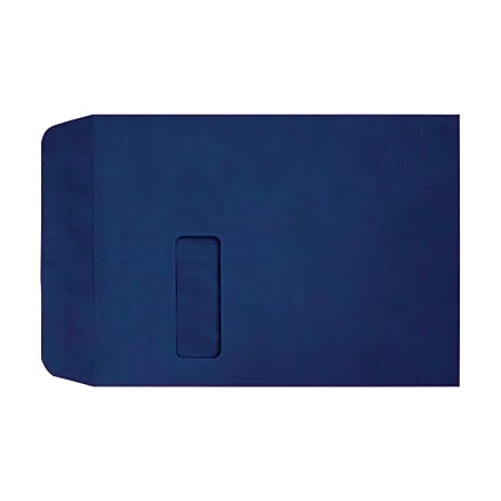 LUX 9 12 Open End Window Envelopes Top Left Window Self Adhesive Navy ...