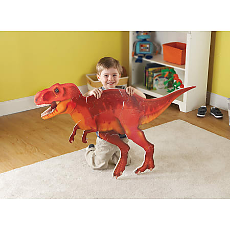 Learning Resources T Rex Jumbo Dinosaur Floor Puzzle Pre K To Grade 4 ...