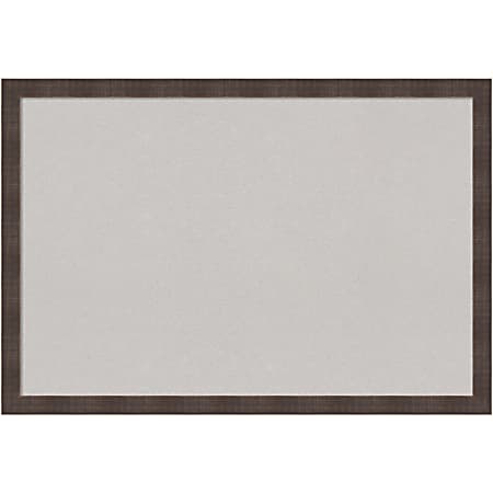 Amanti Art Rectangular Non Magnetic Cork Bulletin Board Gray 38 x 26 ...