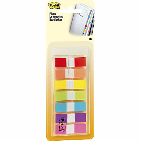 Post it Assorted 12 Portable Flags Assorted Self stick 189 Pack ...
