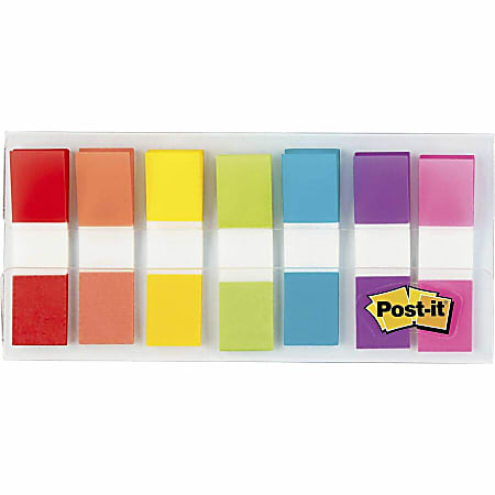 Post it Assorted 12 Portable Flags Assorted Self stick 189 Pack ...