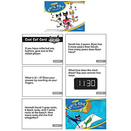 Edupress Pete The Cat Cool Cat Math Game Grade 1 - Office Depot
