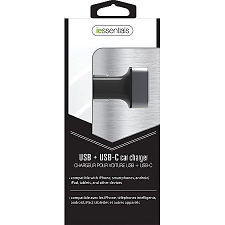 iEssentials Auto Adapter 17 W 12 V DC Input 5 V DC Output 4.10 A ...