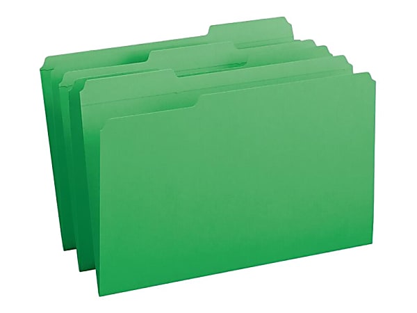 Smead Color File Folders With Reinforced Tabs Legal Size 13 Cut Green ...