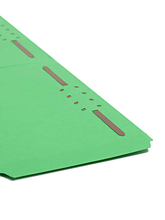 Smead Color Reinforced Tab Fastener Folders Legal Size 13 Cut Green ...