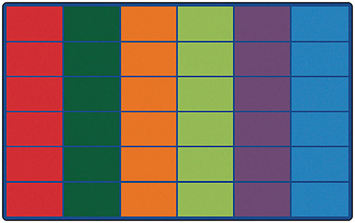 Carpets for Kids Premium Collection 36 Seat Colorful Rows Seating Rug ...
