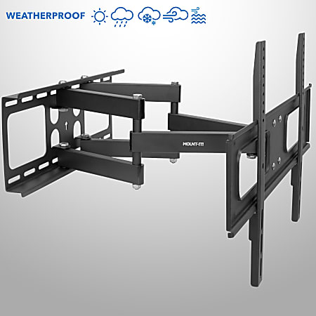Mount It Full Motion Outdoor TV Wall Mount For Screen Sizes 37 To 80 2 ...