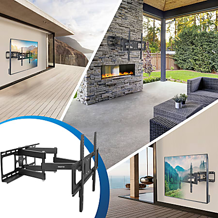 Mount It Full Motion Outdoor TV Wall Mount For Screen Sizes 37 To 80 2 ...