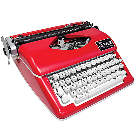 The Oliver Typewriter Company Timeless Manual Typewriter OTTE 1636 Red ...