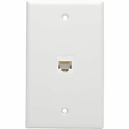 Tripp Lite Cat6a Straight Through Modular In Line Snap In Coupler w90 ...