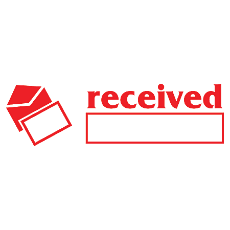 AccuStamp2 Received Stamp Shutter Pre Inked One Color RECEIVED Stamp 12 ...