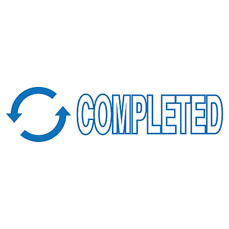 AccuStamp2 Completed Stamp Shutter Pre Inked One Color COMPLETED Stamp ...
