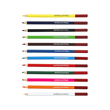 Brea Reese Watercolor Pencils Medium Point Classic Colors Pack Of 12 ...