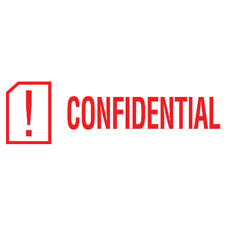 AccuStamp2 Confidential Stamp Shutter Pre Inked One Color CONFIDENTIAL ...