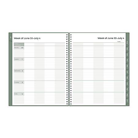 2025 2026 Blue Sky WeeklyMonthly Teacher Lesson Planning Calendar 8 12 ...