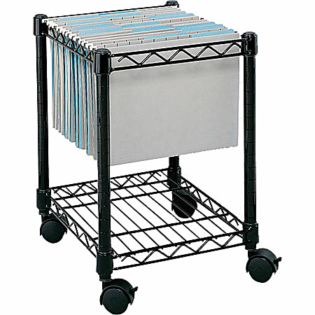 Safco Rolling Cart LetterLegal Black - Office Depot