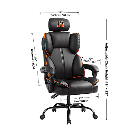 Imperial NFL Champ Ergonomic Faux Leather Computer Gaming Chair ...