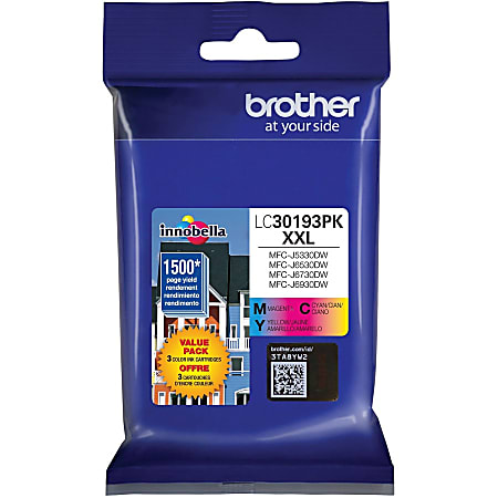 Brother LC30193PK Original Ink Cartridge Cyan Magenta Yellow Inkjet ...