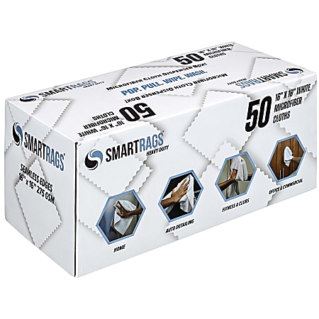 Hospeco SmartRags Disposable Microfiber Towels 45 Gram 275 GSM 16 x 16 ...