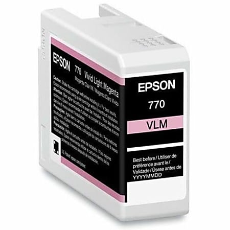 Epson UltraChrome PRO 770 Original Inkjet Ink Cartridge - Vivid Light ...