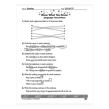 Carson Dellosa Instant Assessments For Data Tracking Language Arts ...