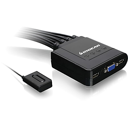 IOGEAR USB KVM Switch 4 x 1 4 x HD 15 Video 4 x Type A USB Desktop ...