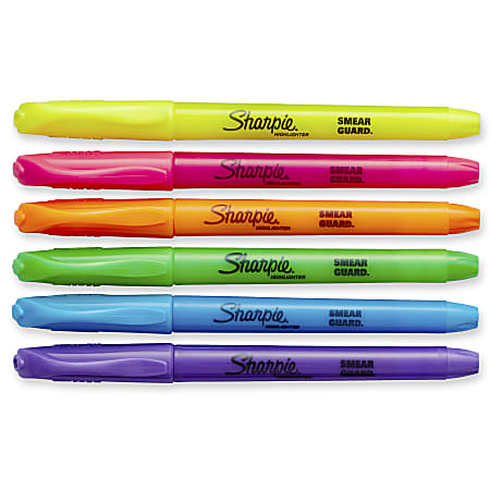 Sharpie Accent Pocket Highlighters Chisel Tip Assorted Barrel Colors ...