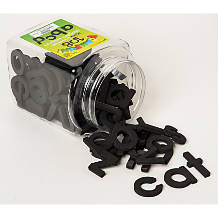 Dowling Magnets Foam Fun Lowercase Magnet Letters Black Pre K Grade 4 ...
