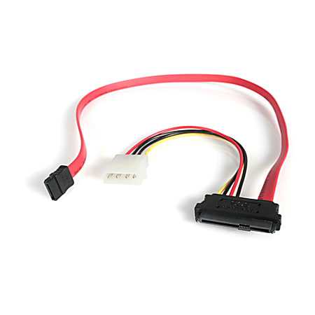 StarTech.com S18in SAS 29 Pin to SATA Cable with LP4 Power Connect a ...