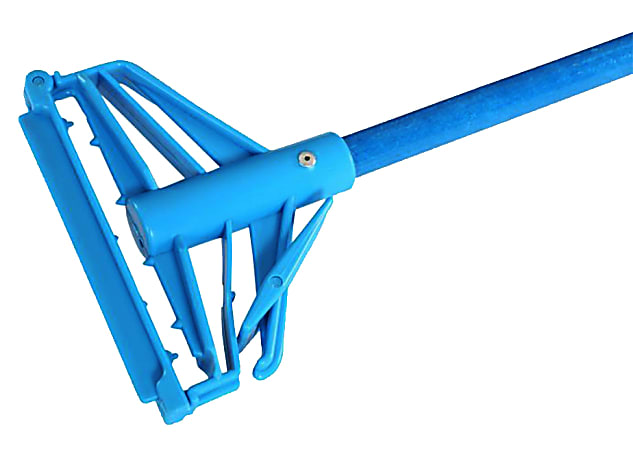 Globe Commercial Products Fiberglass Quick Release Mop Handle 60 Blue ...